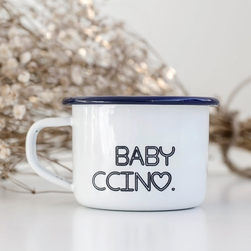 Babyccino - My Ccino Engraved Enamel Mug – One Mama One Shed